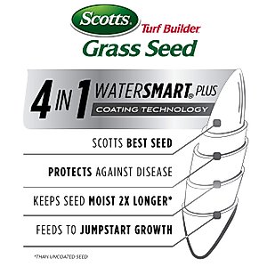 Scotts Turf Builder Grass Seed Dense Shade Mix, Grows With As Little As 3 Hours of Sunlight, 3 lbs.