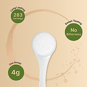 NatureBell Allulose Sweetener, 2.5 Lbs | Keto & Vegan-Friendly, White Sugar Substitute | 0 Calorie, 0 Sugar, 0 Net Carb, Non-Glycemic, Browns Like Table Sugar | Bulk Supply for Baking & Beverages