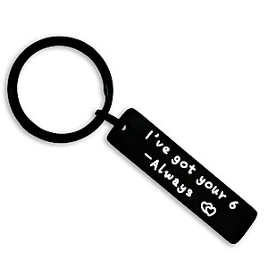 Kivosliviz Officer Gifts Keychain I Got Your 6 Police Wife Keychain Law Enforcement Gifts for Him Police Keychain for Boyfriend Police Officer Keychain