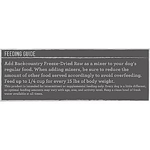 Merrick Backcountry Freeze Dried Raw Grain Free Dry Dog Food Meal Mixers with Real Meat 12.5 Ounce (Pack of 1)