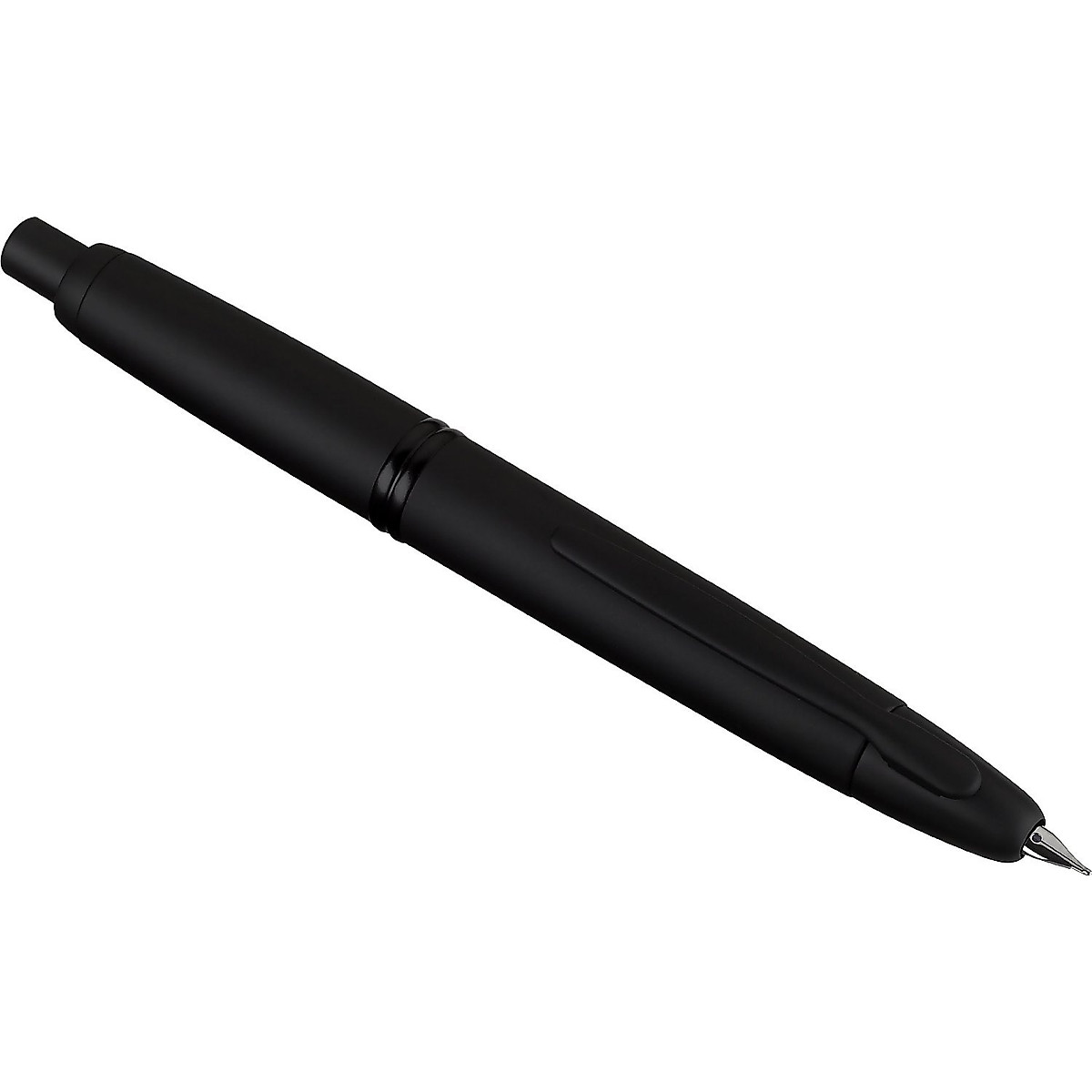 Pilot Vanishing Point Collection Refillable & Retractable Fountain Pen, Matte Black Barrel, Blue Ink, Extra Fine Nib (60579)
