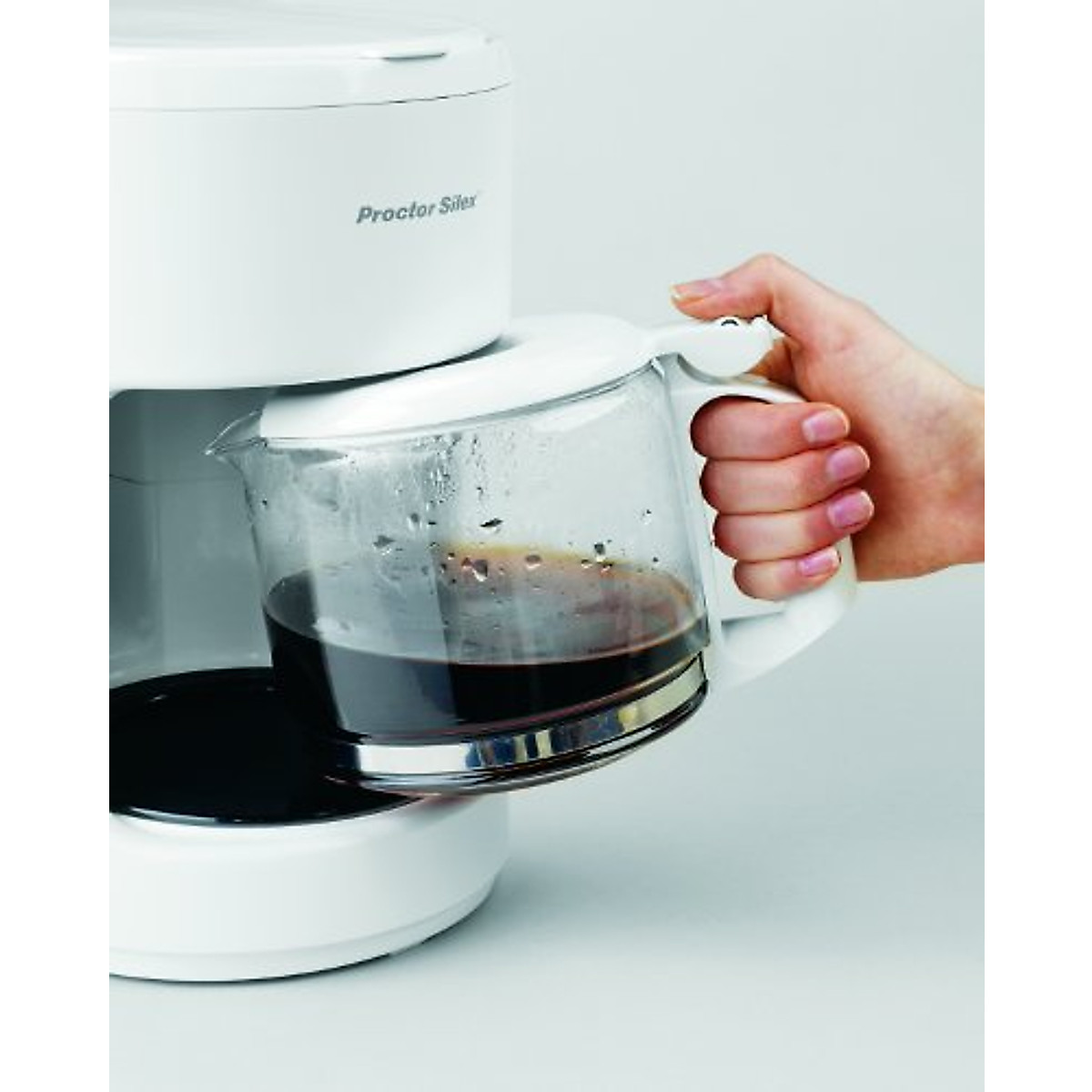 Proctor Silex Compact Coffee Maker Discontinued, 10 Cups, White