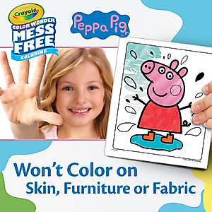 Crayola Peppa Pig Color Wonder Activity Set, Mess Free Peppa Pig Coloring Pages for Toddlers, Peppa Pig Toys & Gifts, Stocking Stuffers