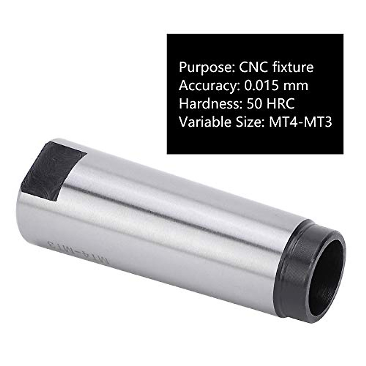 Eboxer MT4 to MT3 Taper Drill Sleeve Reducing Adapter, High Speed Steel Morse Middle Taper Sleeve for Lathe Milling Industrial CNC Fixture Tool