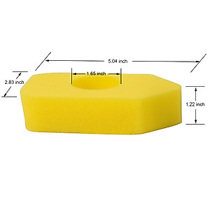 ZLKSKER 698369 Foam Air Filter Elements for B&S 4216 5099 5086K Lawn Mower, 10A902 98902 98982 9B902 10B902 Engine (2)