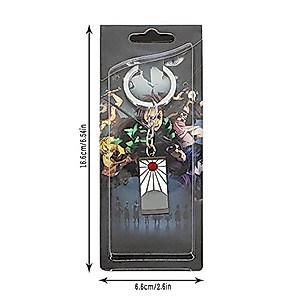 Anime Cosplay Keychain with Earrings for Tanjirou, Metal
