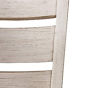 Liberty Furniture Industries Farmhouse Reimagined Ladder Back Counter Chair, W18 x D24 x H42, White