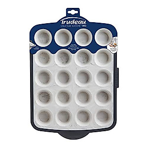 Trudeau Structure Silicone Pro 20 Cavity Mini Muffin Pan, Marble