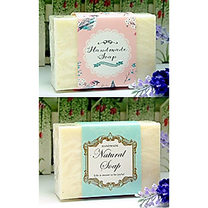 ZZYBIA Assorted Wrap Paper Tape for Homemade Soap Bar Vertical Style 50pcs