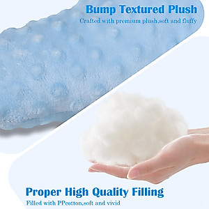 Marble Empire Starfish Pillow Shaped Beach Decorative Throw Pillows Cute Coastal Stuffed Animal Plush Soft Ocean Bedding for Bedroom(Blue)