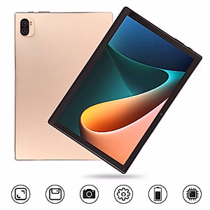 CUIFATI 10.1 Inch LCD Tablet, 6GB 256GB 11 Tablet, 5G / 4G WiFi Tablet with Dual SIM/Dual Speaker, MT6750 Octa Core for Entertainment (US Plug)