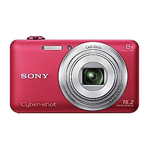 Sony DSC-WX80/R 16 MP Digital Camera with 2.7-Inch LCD (Red)