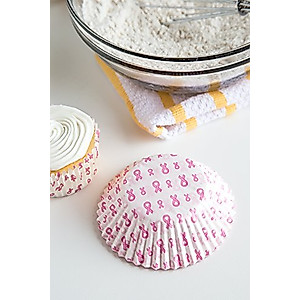 Fox Run Pink Ribbon Bake Cups, Pack of 75