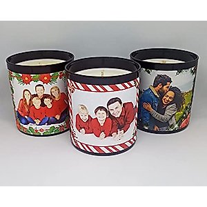 9oz. Personalized Christmas Photo Candle