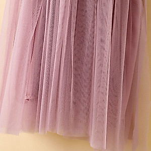 Toddler Baby Girls Princess Butterfly Wings Fairy Dresses Layered Sleeveless Tulle Tutu Dress Birthday Party Casual Outfit (Pink, 18-24 Months)