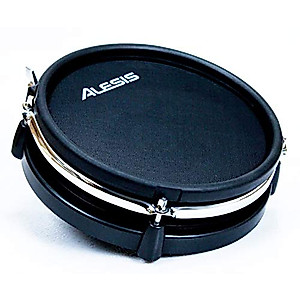 Alesis Command 8 inch Mesh Drum Pad with Clamp and Silverline Audio 10ft Trigger Cable Bundle [Compatible with Roland/Yamaha/Simmons/Ion]