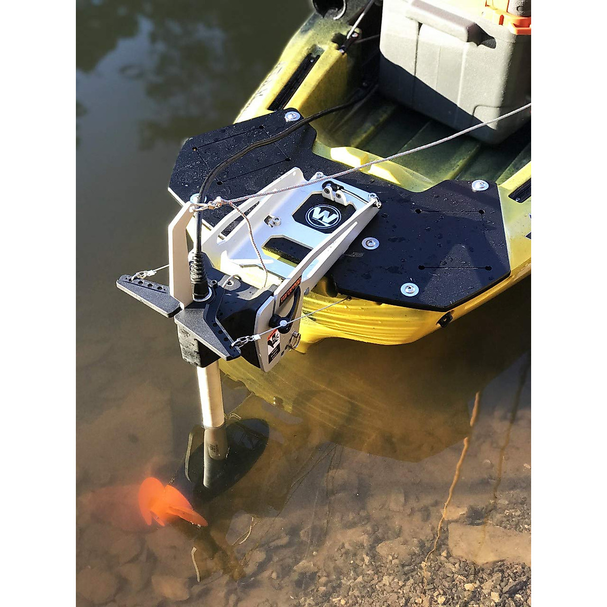 Wilderness Systems Kayak Stern Mounting Plate Gen 2 | Fits ATAK 120 Kayaks | Torqueedo Motor Mount | Kayak Power Pole Mount | Kayak Accessory Mount, One Size, Black (8070229)