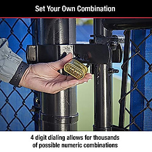 Master Lock Combination Lock, Indoor and Outdoor Padlock, Resettable Combination Locker Lock