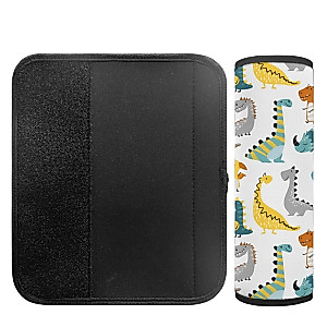 JooMeryer Baby Car Seat Neck Cover Toddler Kids Boys Cartoon Dinosaur Print Seat Belt Cover Shoulder Protectors Cushion Car Accessories,Cute Cartoon Dinosaur,OneSize