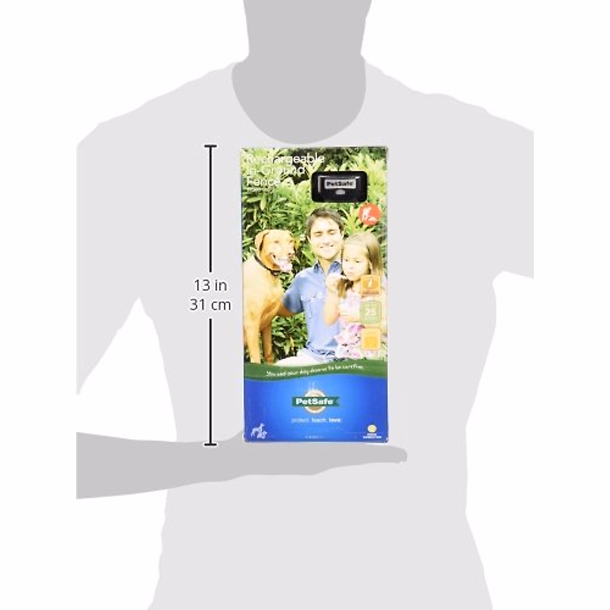 PetSafe Rechargeable In-Ground Pet Fence for Dogs and Cats over 5lb - from the Parent Company of INVISIBLE FENCE Brand - Waterproof Collar with Tone and Static Correction