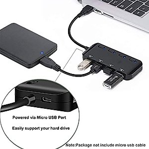 JSANSUI Distributor hub USB Splitter One Drag Four Button Fuel Injection Usb3.0 Hub 4-Port Switch Hub Super High Speed Usb3.0 4-Port Hub