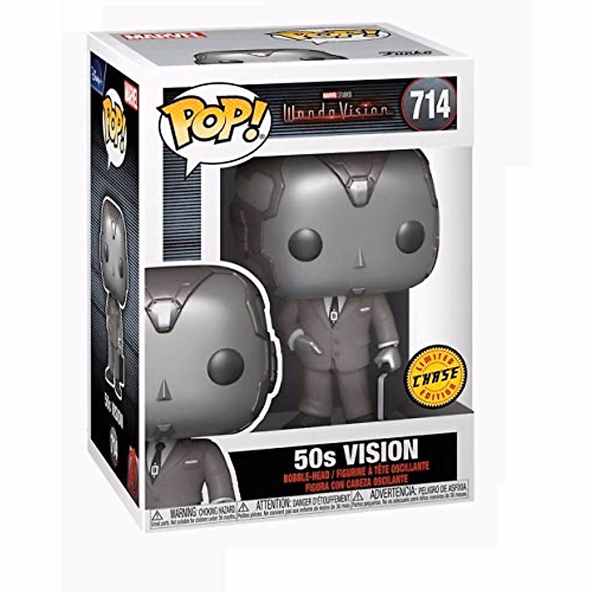 Vision 50's Chase Edition Pop #714 Pop TV: Wanda Vision Vinyl Figure (Bundled with EcoTek Protector to Protect Display Box)
