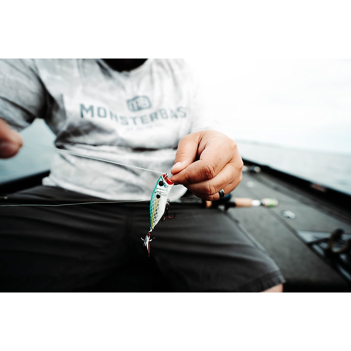 MONSTERBASS Topwater Bass Fishing Kit Packed with 6-8 of The Best Topwater Baits! Brand Name Frogs, Baits & Lures to Help You Catch More Fish!