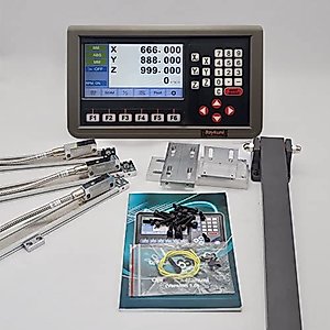 3 Axis DRO Digital Readout 270mm+520mm+620mm for Milling Machine Lathe Machine 3pcs Magnetic Scale 5um IP67 Sealing Protection (10" x 20" x 24" 3 Axis DRO 5um)