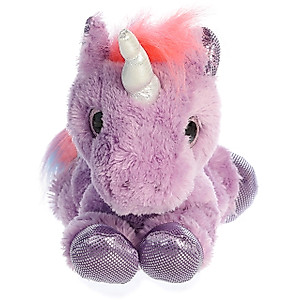Aurora® Enchanting Sparkle Tales™ Electra Unicorn™ Stuffed Animal - Magical Adventures - Endless Play - Purple 12 Inches