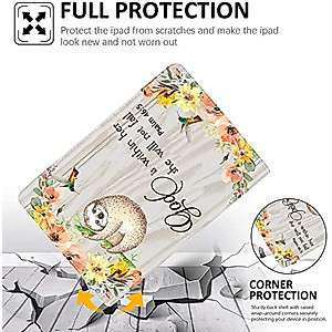 iPad Mini 6 Case, iPad Mini 2021 6th Generation Case Auto Sleep/Wake Multi-Angle Stand for iPad Mini 6th Gen 8.3 Inch , White Flowers