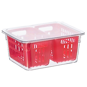 Oggi 5170 Berry Bin - Double Basket, Red