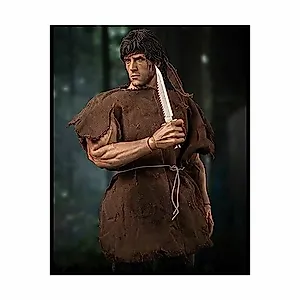 threezero Rambo: First Blood John Rambo 1:6 Scale Collectible Figure,Multicolor