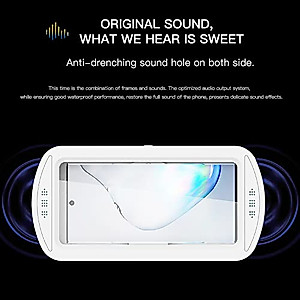 Wmbzxh Shower Phone Holder Waterproof Phone Mount Case for Shower Wall 360° Rotation Anti-Fog HD Touch Screen Bathroom Phone Holder for iPhone 11 12 13 Pro XR XS MAX Samsung Galaxy S21