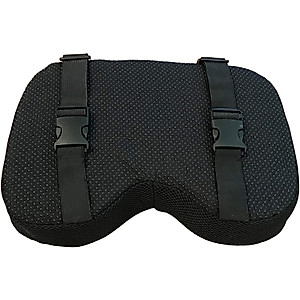 2K Fit Rowing Machine Seat Cushion (Model 2) for The Concept 2 Rowing Machine with Custom Memory Foam, Washable Cover, and Straps- Concept 2 Rower, Recumbent Stationary Bike, WatterRower Seat Pad