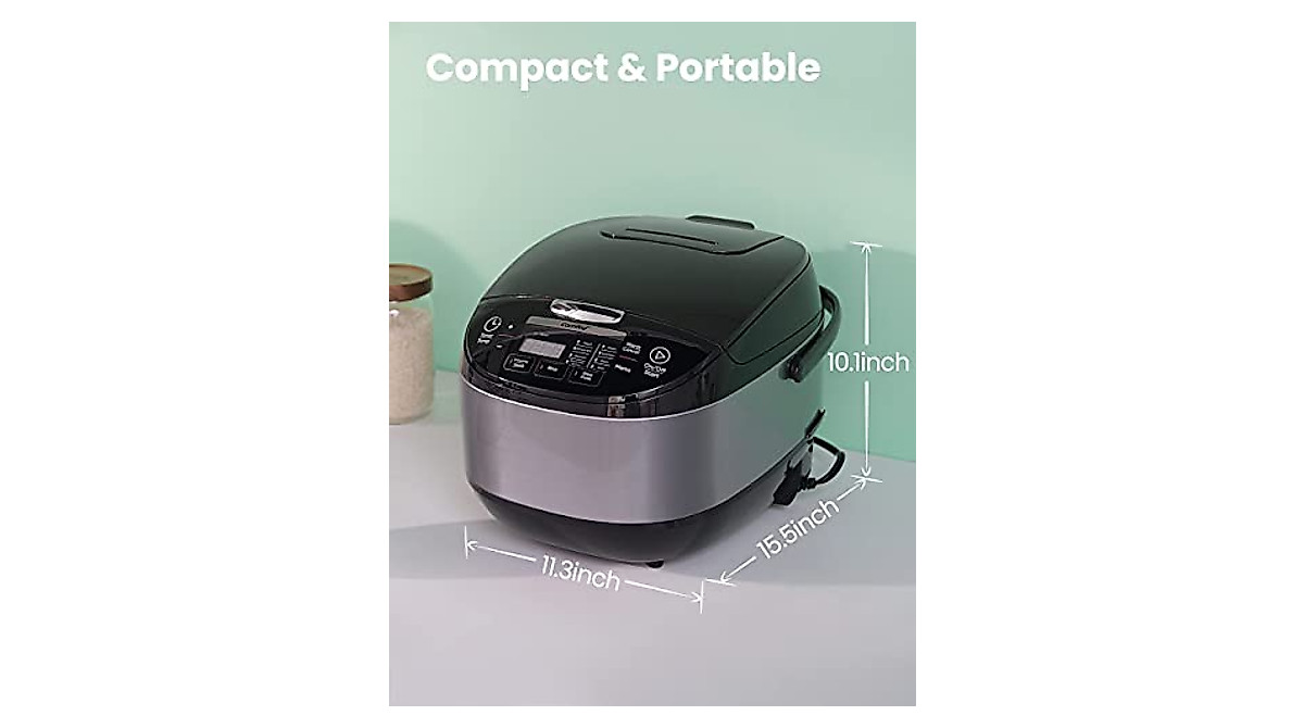 COMFEE' Japanese Rice Cooker with Fuzzy Logic Technology - 10 Cup Capacity