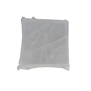 CircuitOffice Flat Polished Selenite Charging Square / Plate / Tile Slab, 3.5-4", Cleanse and Charge Crystals Or Gemstones, for Healing, Metaphysical, Meditation, Wicca, Decoration Or Gift