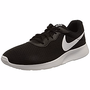 Nike Mens Tanjun Black/White-Barely Volt-Black 6.5