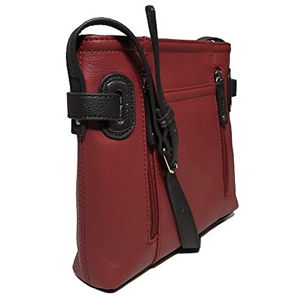 Tignanello Perfect Pockets Large Function Cross Body, Rouge/Brown