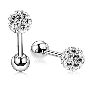 20G Stud Earrings Set for Women Girls Sensitive Ears with Screw on Backs Tragus Cartilage Jewelry ZHIYAOR