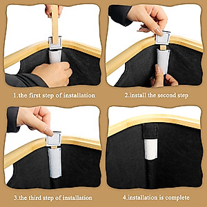 Laundry Basket with Wheels, 80L Rolling Laundry Basket with Lid and Removable Bag, Collapsible Dirty Clothes Basket with Wheels for Bedroom, Bathroom, Dorm, black