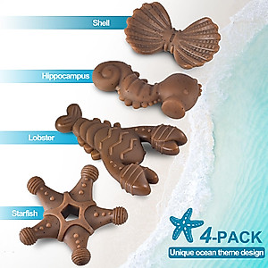 PETSTA Dog Chew Toys, Indestructible Dog Toys for Aggressive Chewers, Extreme Tough Dog Toys for Large Dogs, Dog Chew Bone for Large/Medium Dogs Breed, Gifts for Dogs