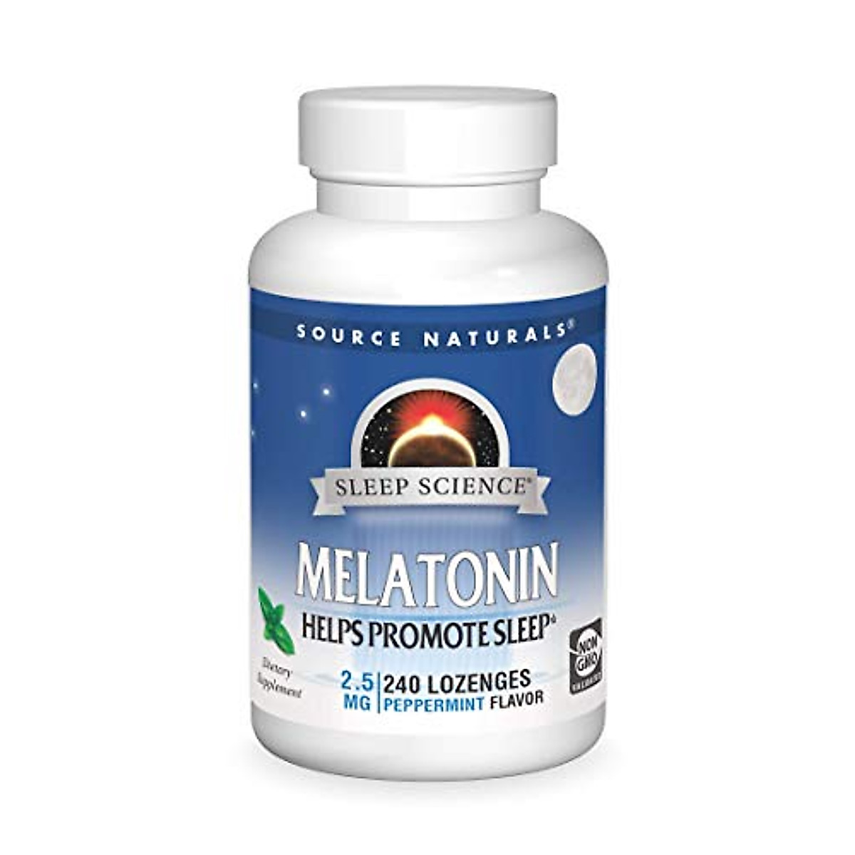Source Naturals Melatonin 2.5 mg - 240 Peppermint Flavored Lozenges