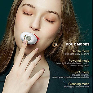 Sunartec Electric Toothbrushes 2023 Newly Generation Sonic U-Shaped Toothbrushes Teeth Whitening Kit Gel for Adults Portable Purplr-Light Cleaning and Air-Drying Powerful Charger IPX7