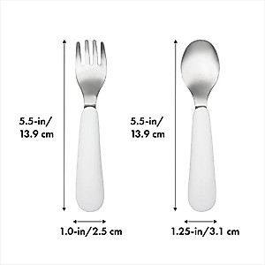 OXO Tot Fork & Spoon Set- Teal , 2 Piece Set