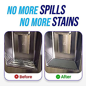 Refrigerator Drip Catcher for Water Tray, Absorbent Pad for Refrigerator Drip Tray, Protects Water Spills, No More Water Stains (Rectangular)