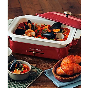 BRUNO Ceramic Coated Pan for Compact Hot Plate BOE021-NABE