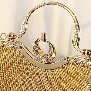 Women's Evening Clutch Purse Retro Crystal Tote Bag Wedding Party Glitter Purse Evening Handbags