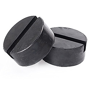 FSFY 75mm Slotted Frame Rail Rubber Hydraulic Floor Jack pad Standard Jack Pad Black Auto Part