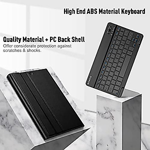 FINTIE Keyboard Case for iPad 6th / 5th Generation (2018/2017), iPad Air 2 / Air 1 (9.7 Inch) - Slim Shell Stand Cover w/Magnetically Detachable Wireless Bluetooth Keyboard, Black