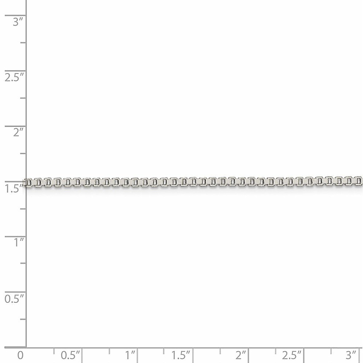 Solid 925 Sterling Silver 2mm Box Chain Necklace - with Secure Lobster Lock Clasp 20" - Jewelry Gifts For Women Wife Mom Gifts For Men Husband Dad